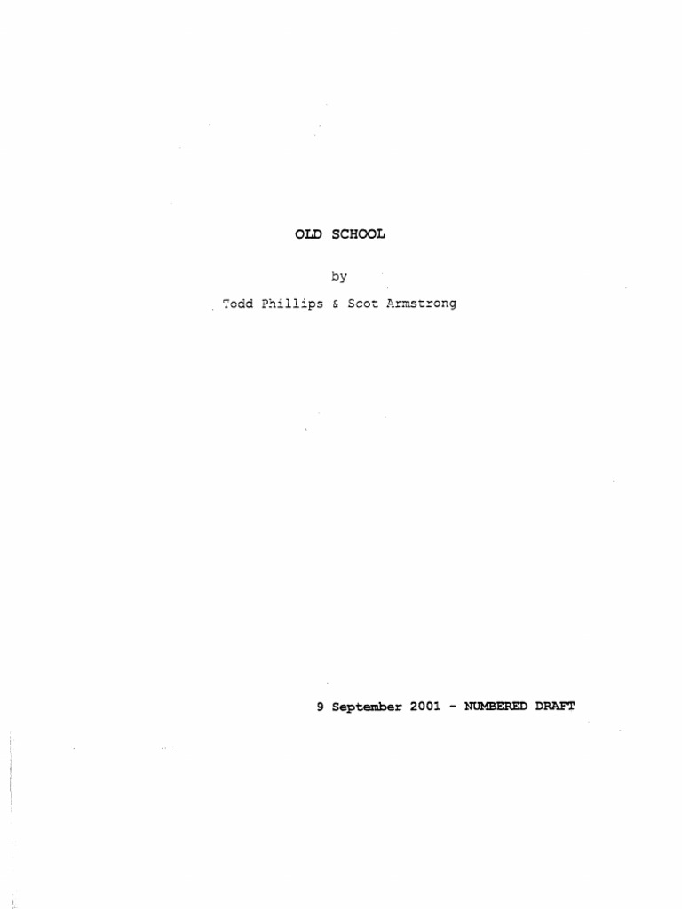 Old School | PDF