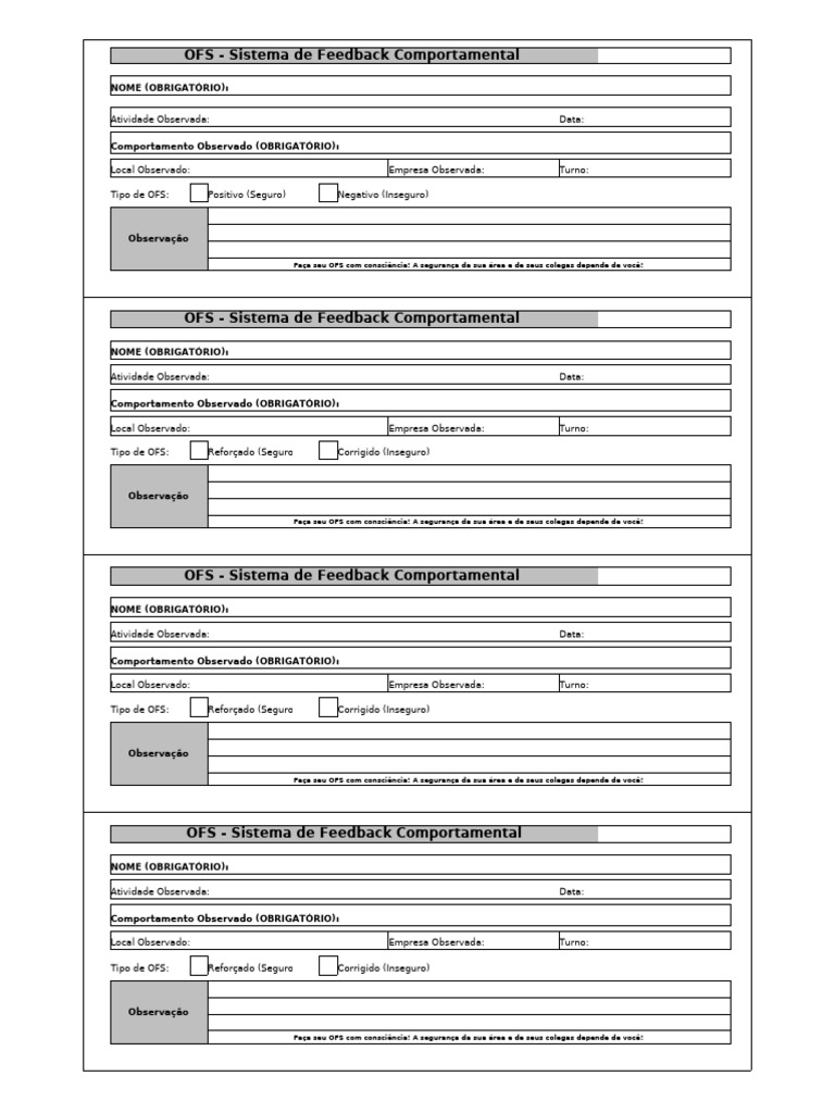Formulario Ofs | PDF