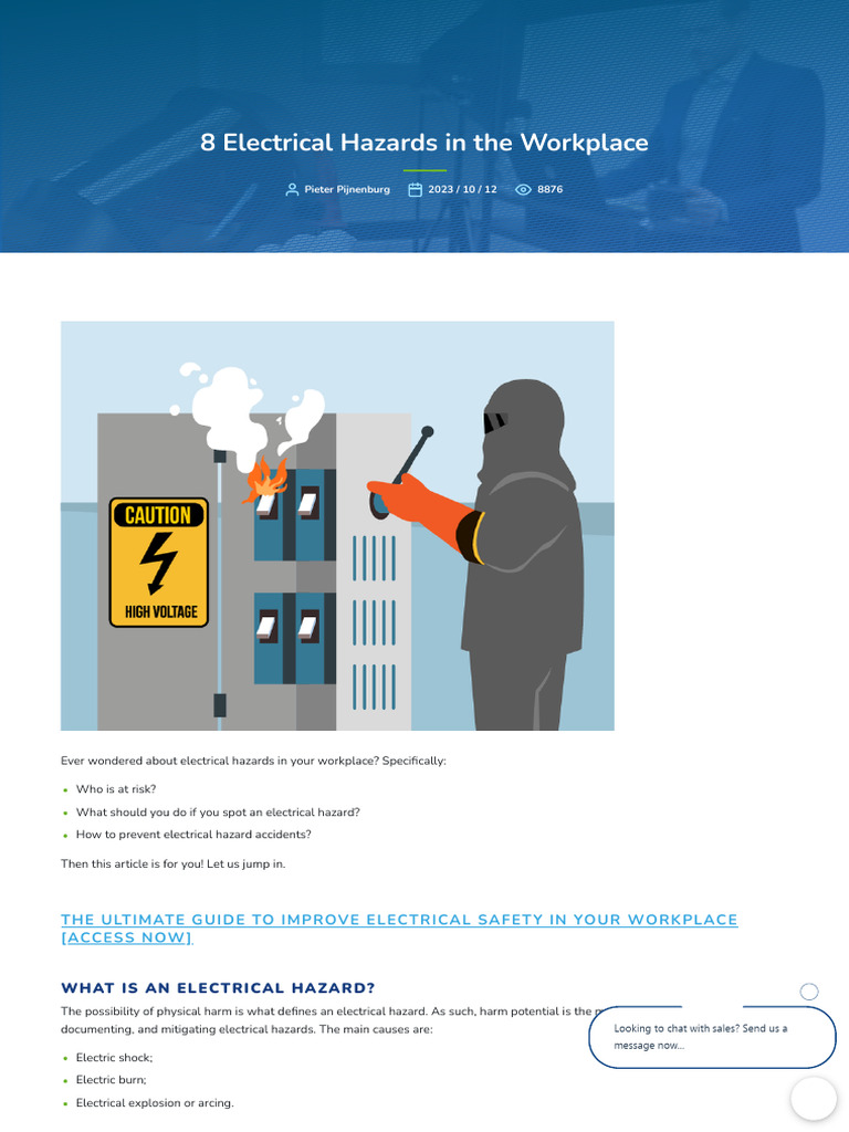 8 Most Dangerous Electrical Hazards in The Workplace | PDF | Insulator ...