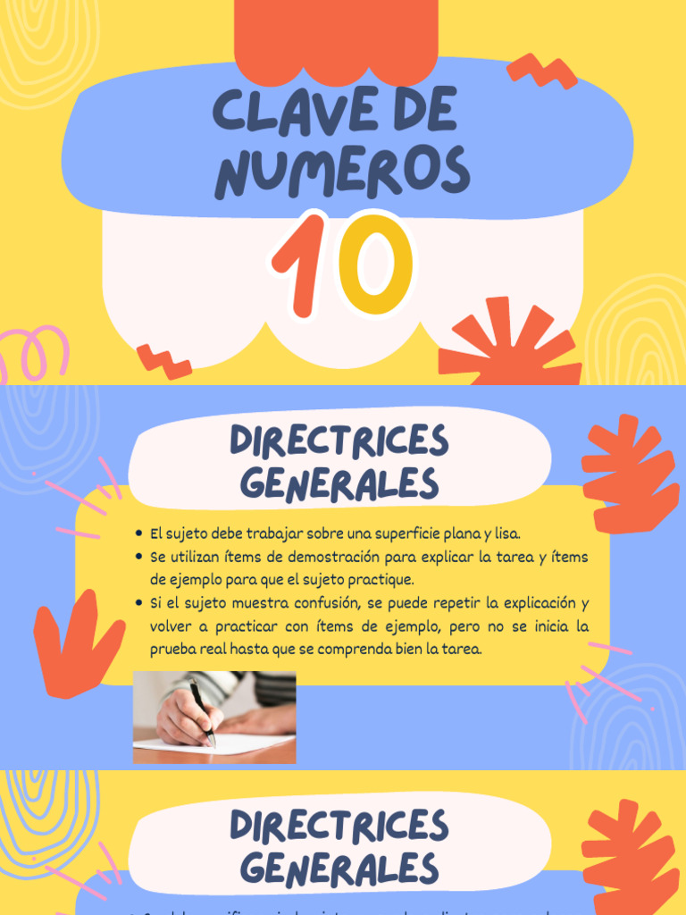 Instrucciones para la Prueba de Números | PDF | Atención | Cerebro