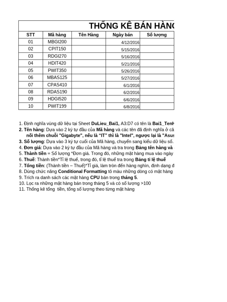 BaiTap 2sheet TachBiet | PDF