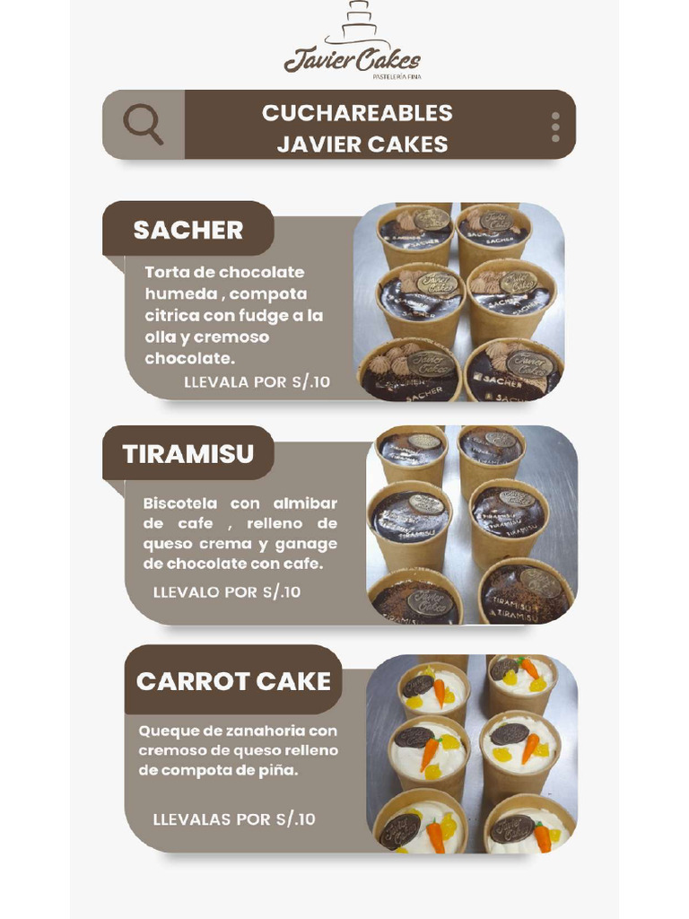 Cuchareable Javier Cakes | PDF
