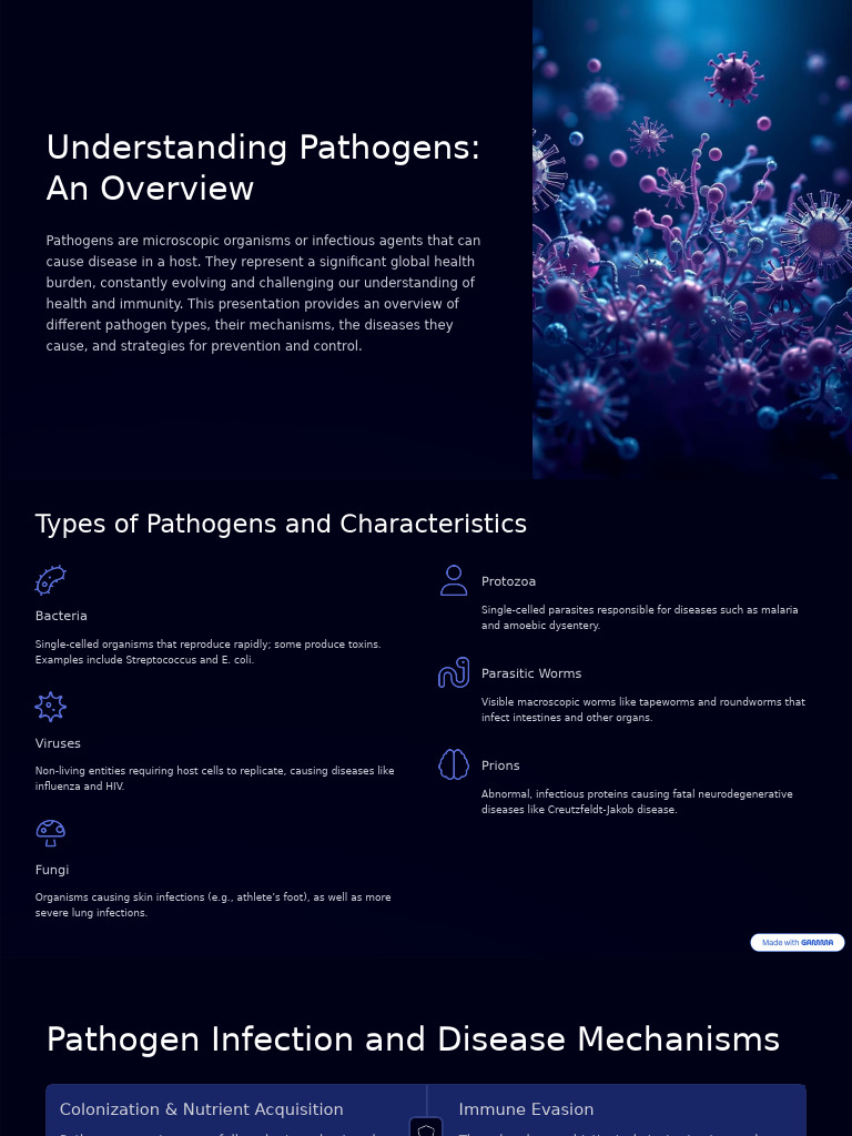 Overview of Pathogens and Prevention | PDF | Pathogen | Infection