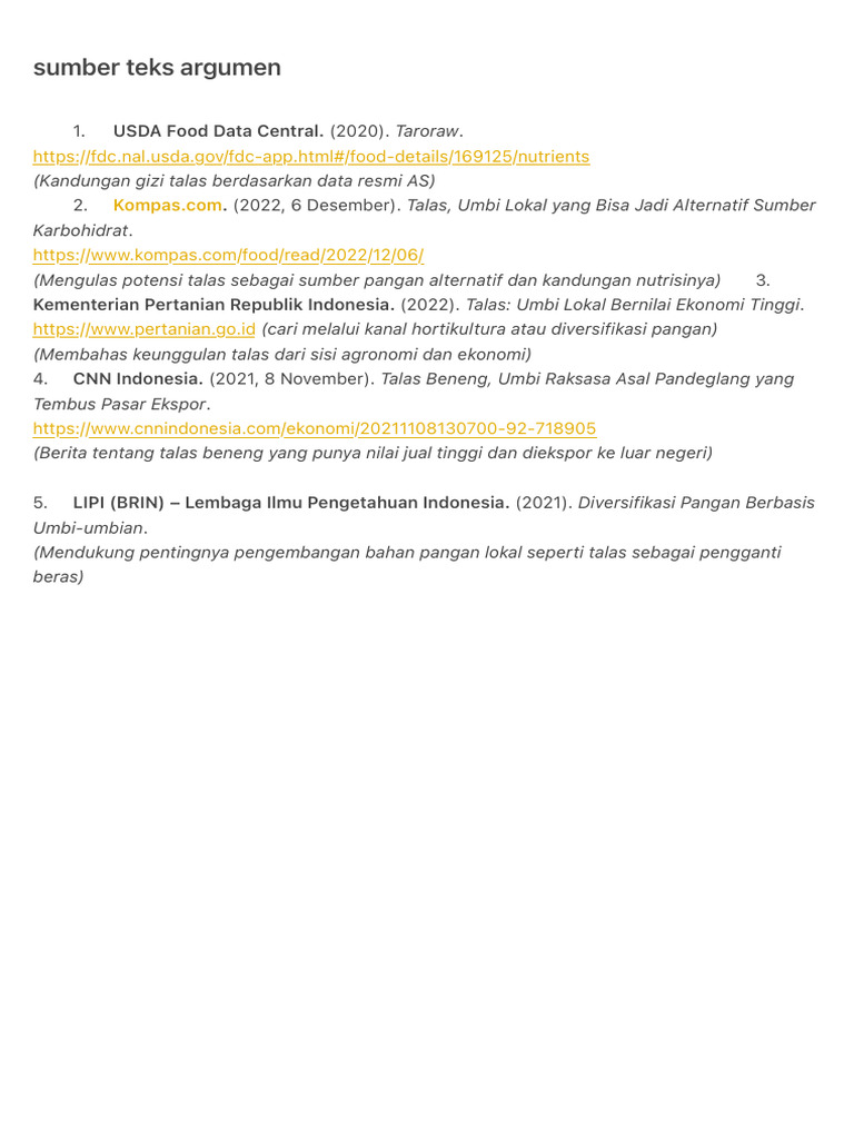 Sumber Teks Argumen | PDF