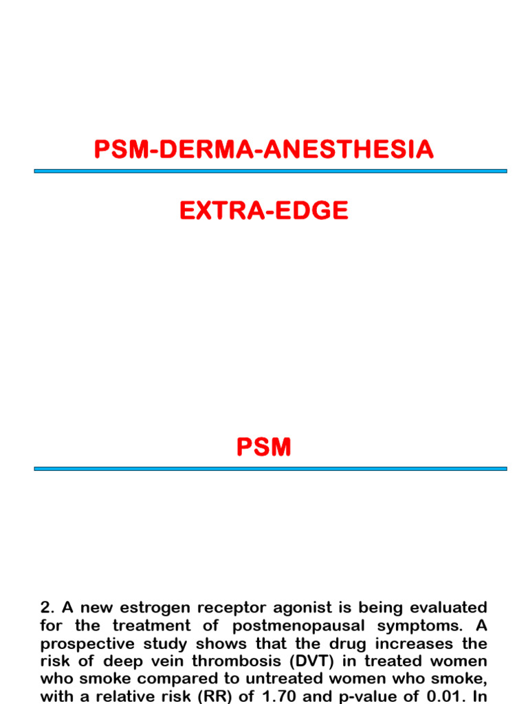 Estrogen Agonist Risks and Study Insights | PDF | Sensitivity And ...