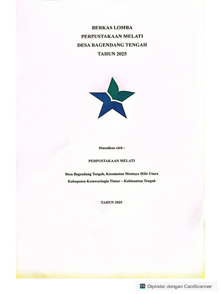 Berkas Lomba Perpustakaan Melati Desa Bagendang Tengah Tahun 2025 | PDF