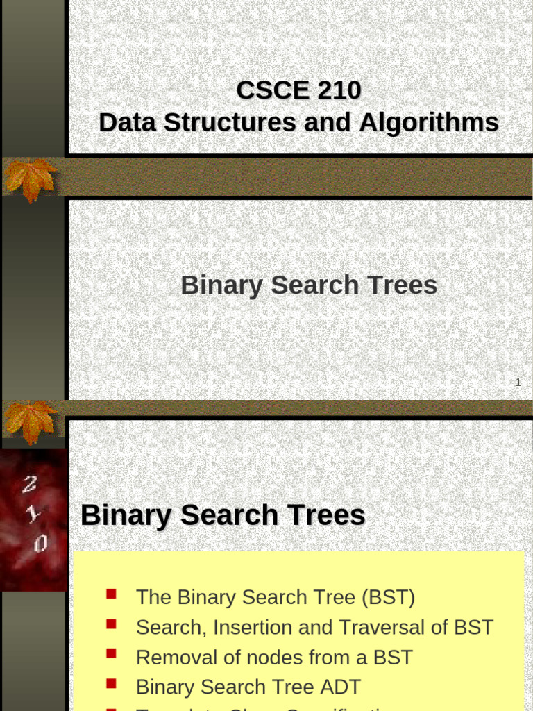 Binary Search Trees | PDF | Algorithms | Algorithms And Data Structures