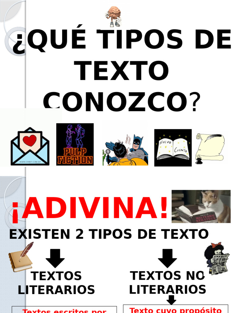 Tipos de Texto | PDF | Teoría literaria | Escritura