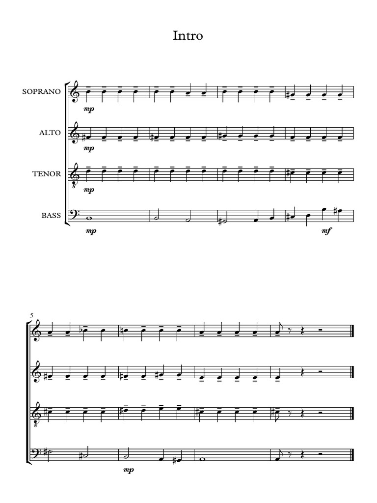Intro - Partitura Completa | PDF