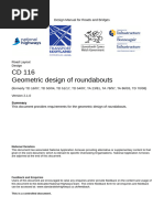 DMRB Guidelines for Roundabout Design | PDF | Interchange (Road) | Traffic
