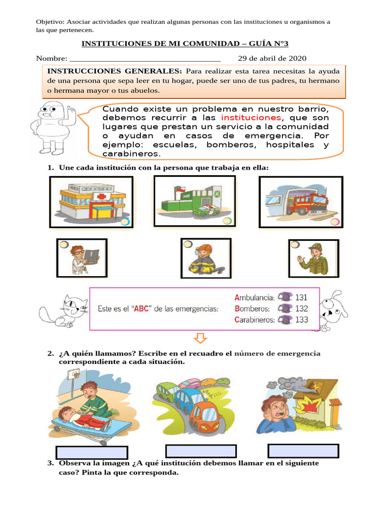 Actividades y Servicios Comunitarios | PDF