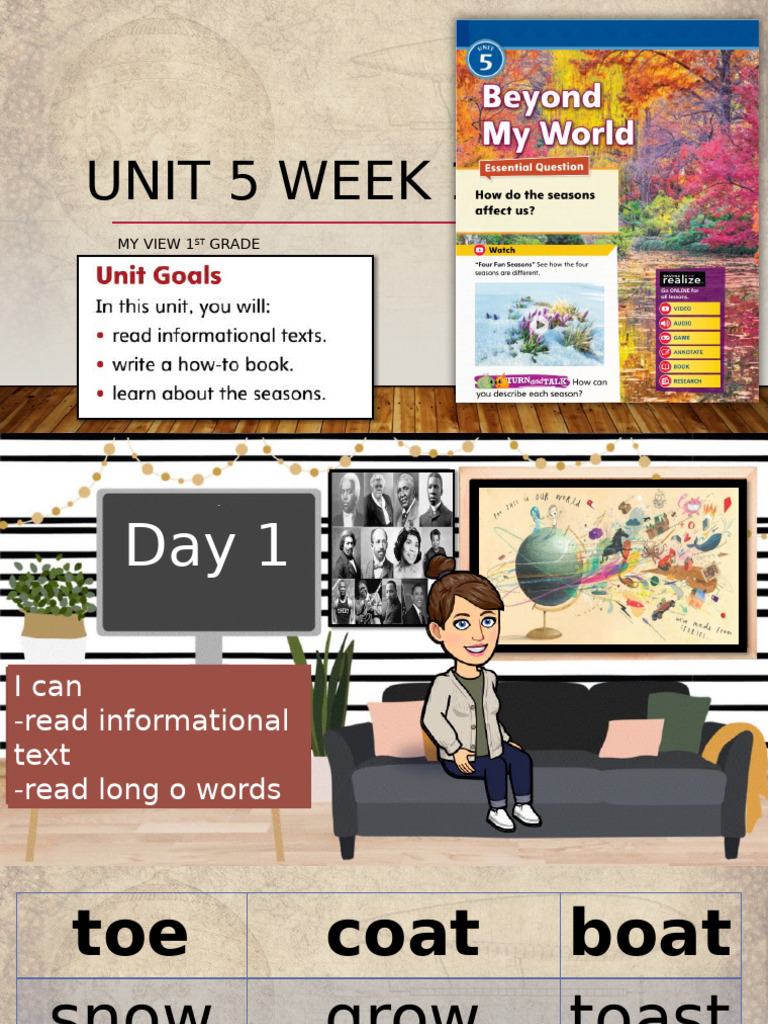Unit 5 Week 1 First Grade | PDF