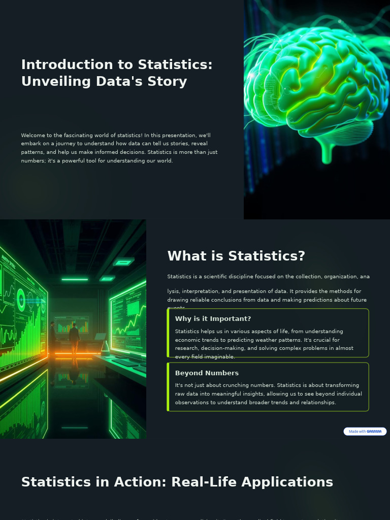 Introduction to Statistics Explained | PDF | Statistics | Statistical ...