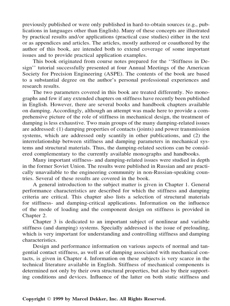 Stiffnes and Damping in Mechanical Design Part5 | PDF | Stiffness
