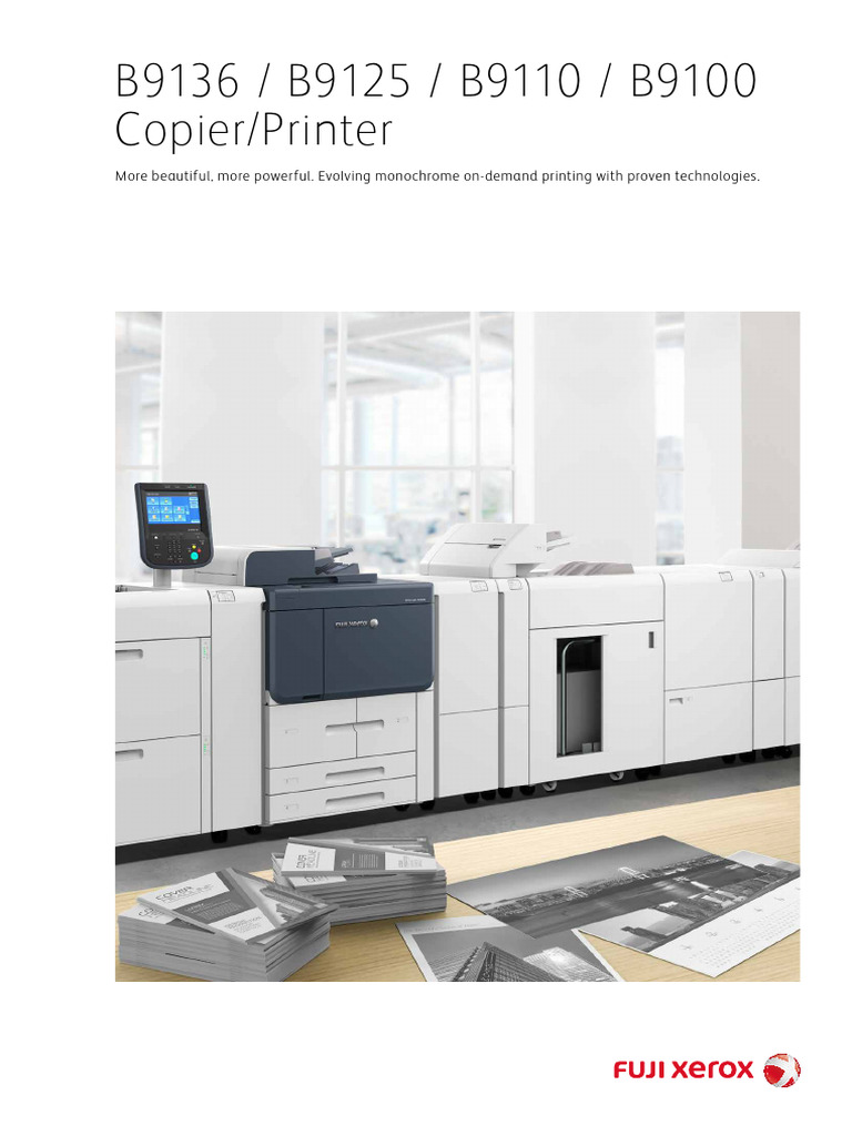 Fuji Xerox B9100 Series Overview | PDF | Image Scanner | Printer ...