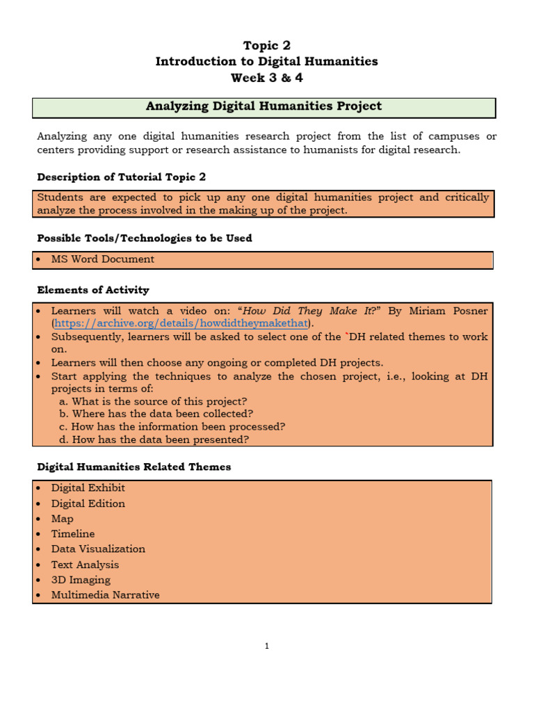Tutorial 2 Worksheet | PDF