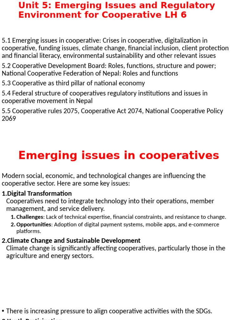 Challenges and Functions of Cooperatives | PDF | Cooperative | Governance