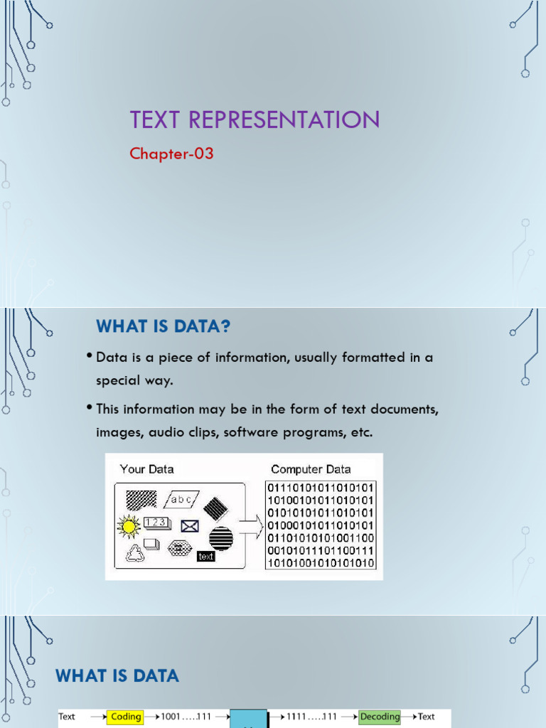 Chapter 3-Text Representation | PDF | Byte | Bit