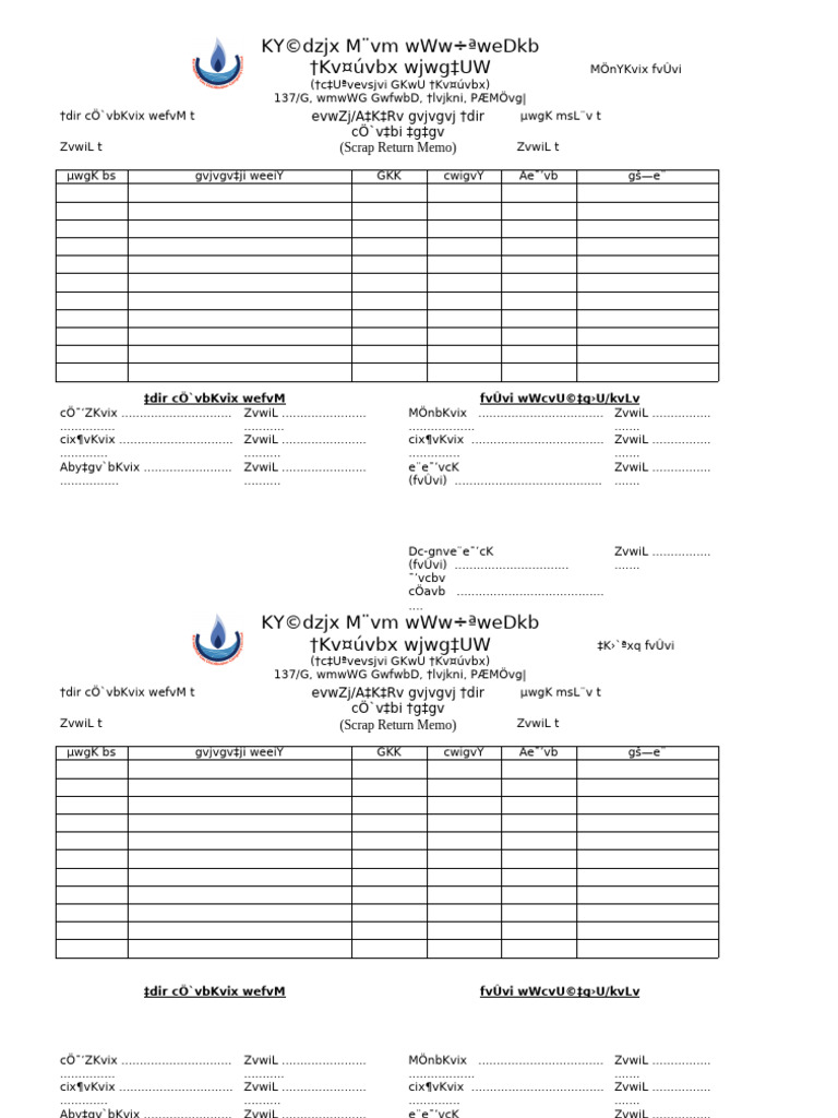 SRM Form | PDF