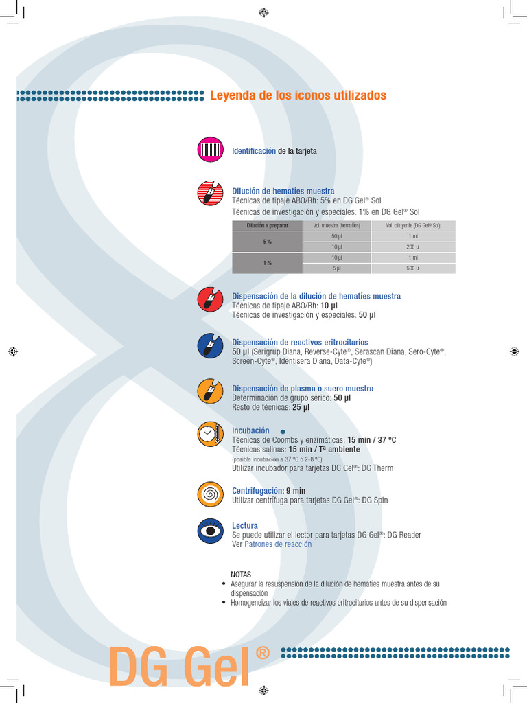 4622 - Guia Tecnica DG Gel - GRIFOLS | PDF | Tipo de sangre | Hematología