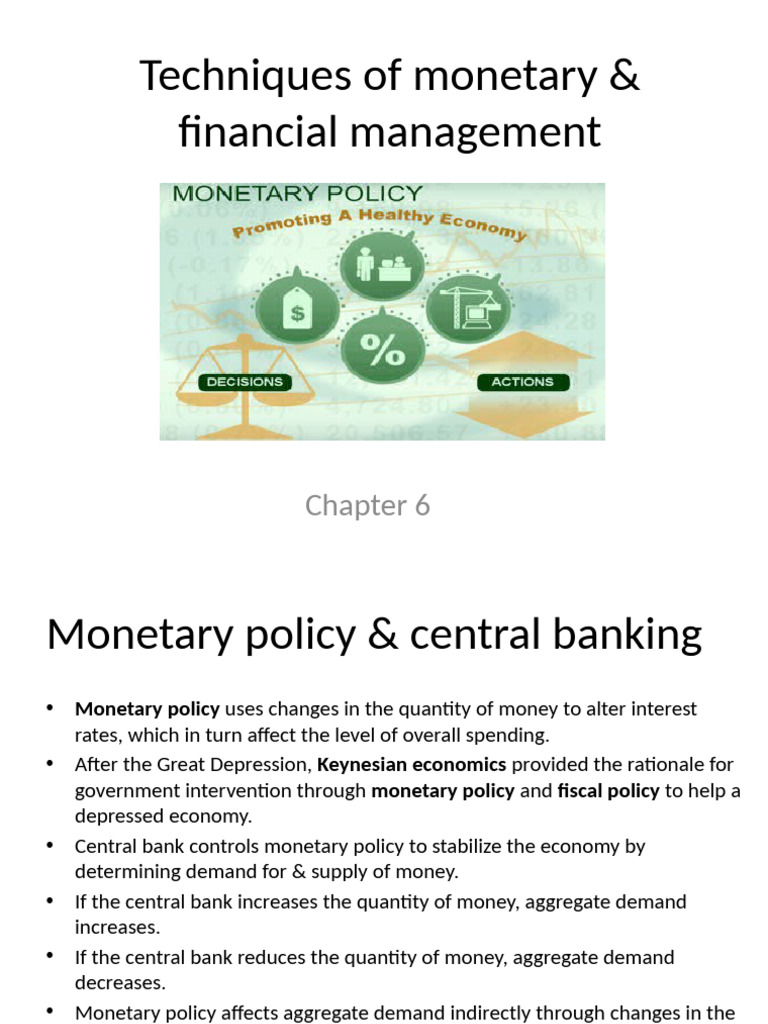 Money and Banking Chapter 6. Money Management by The Government | PDF ...