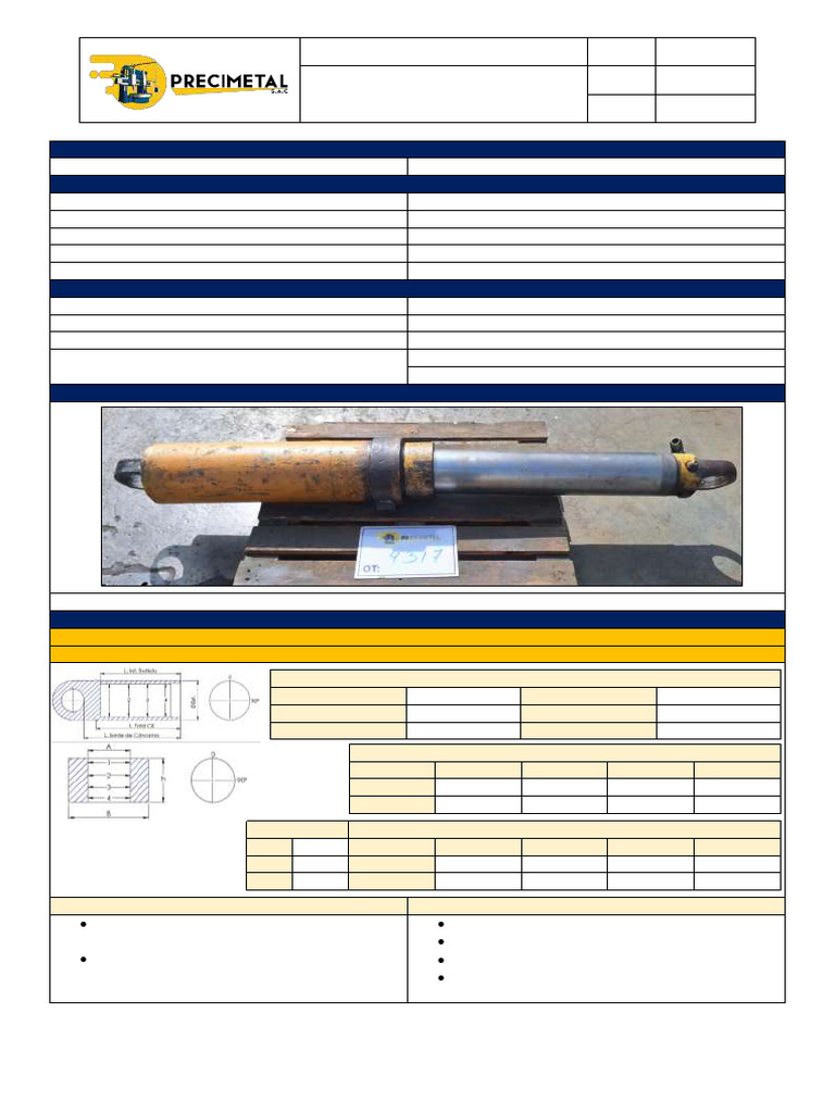 Inf Tec 0417-2025 Optimus Cilindro de Levante Ot4317 | PDF | Acero | Ingeniería de Edificación