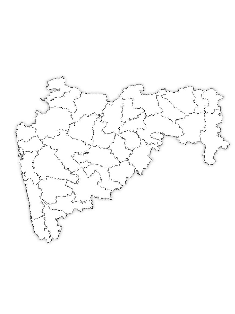 Maharashtra Blank Map | PDF