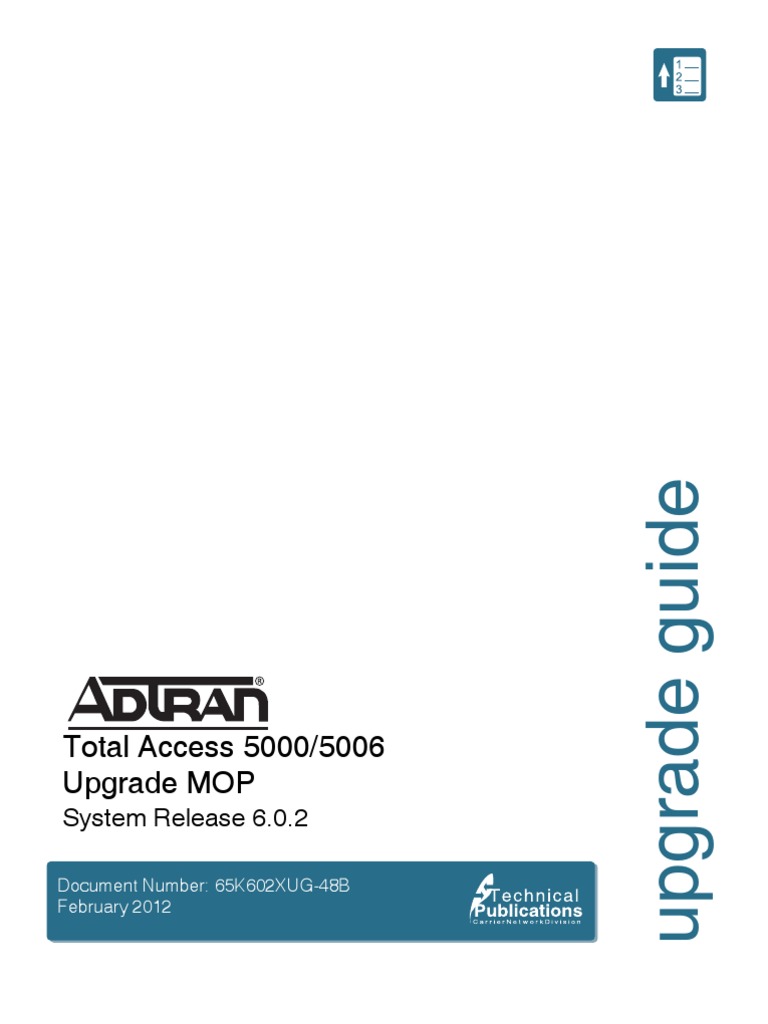 Total Access 5000 - 5006 Upgrade MOP - System Release 6.0.2 | PDF ...