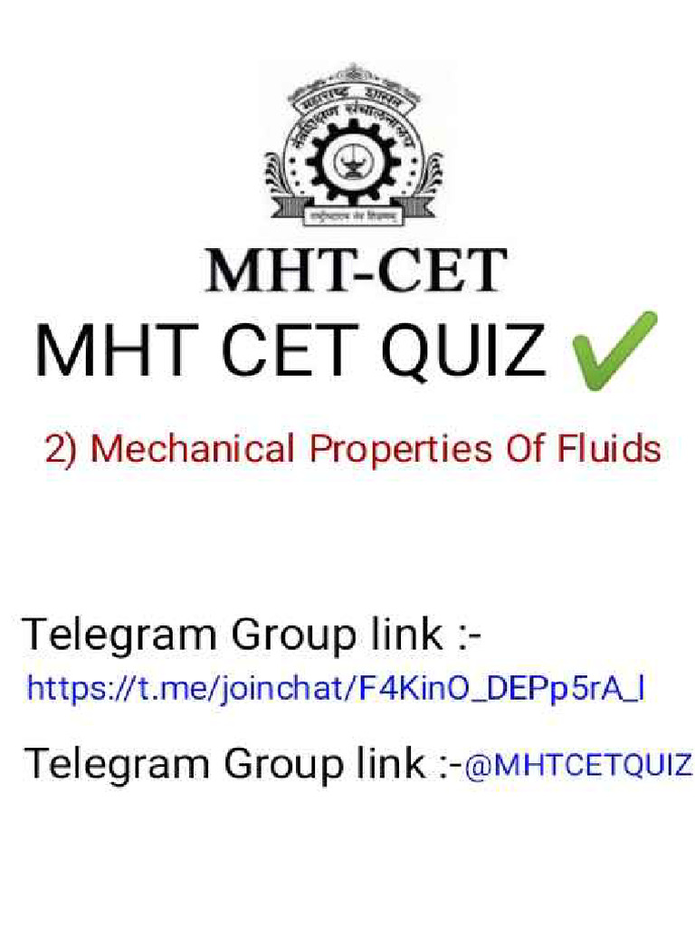 2) Mechanical Properties of Fluids Notes | PDF