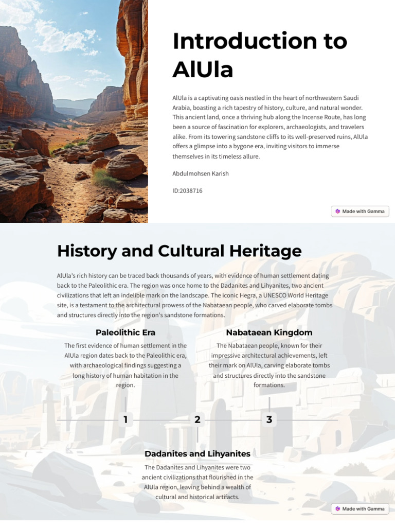 Introduction To AlUla | PDF | Cuisine | Cooking