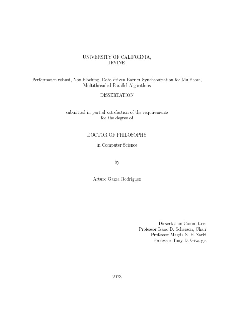 PHD Performance-Robust, Non-Blocking, Data-Driven Barrier Synchronization For Multicore ...