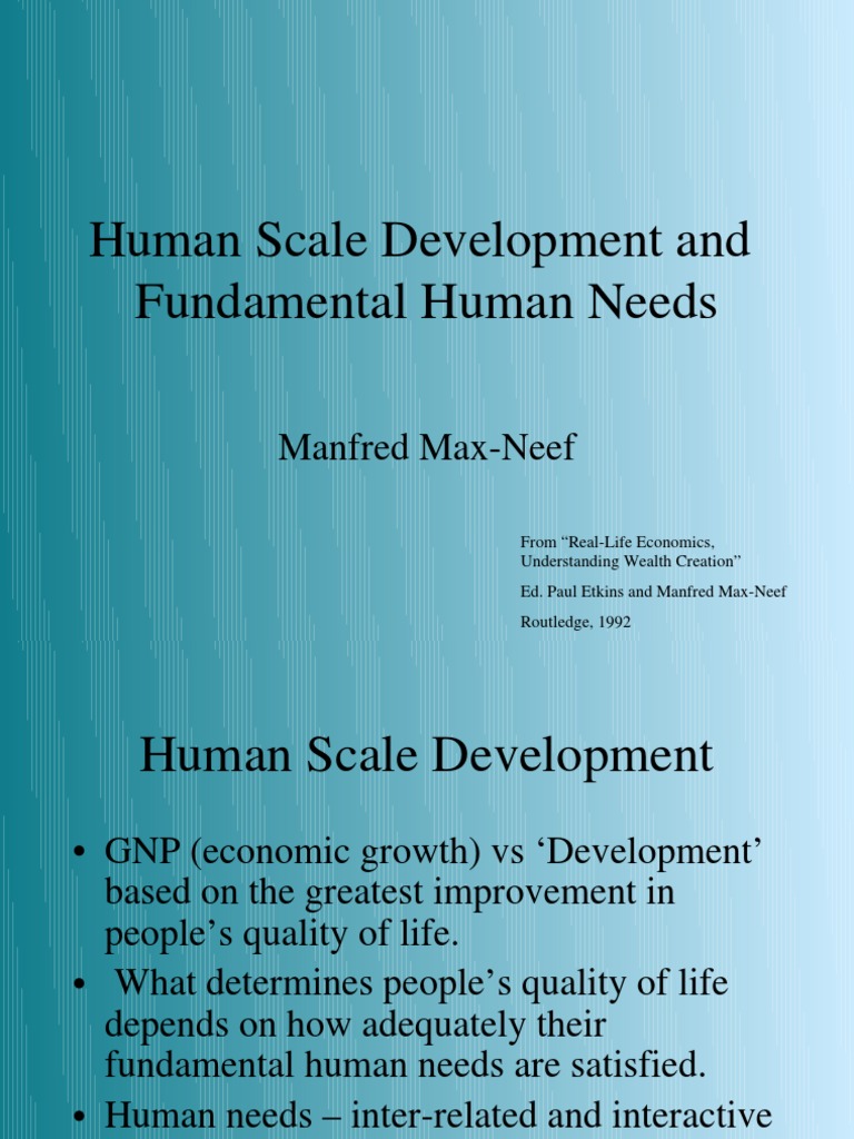 Max-Neef's Human Needs Framework | PDF | Interpersonal Relationships | Mind