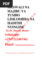 Bembea Ya Maisha Notes | PDF