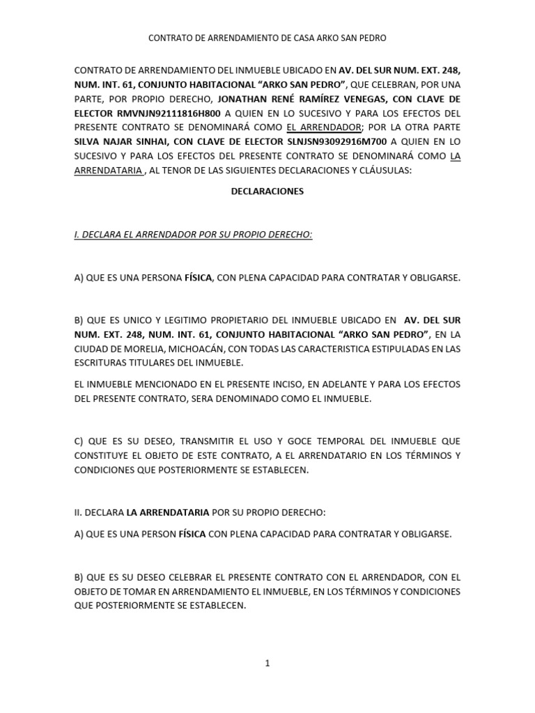Contrato Arko 2025 - 2026 | PDF | Interés | Derecho privado