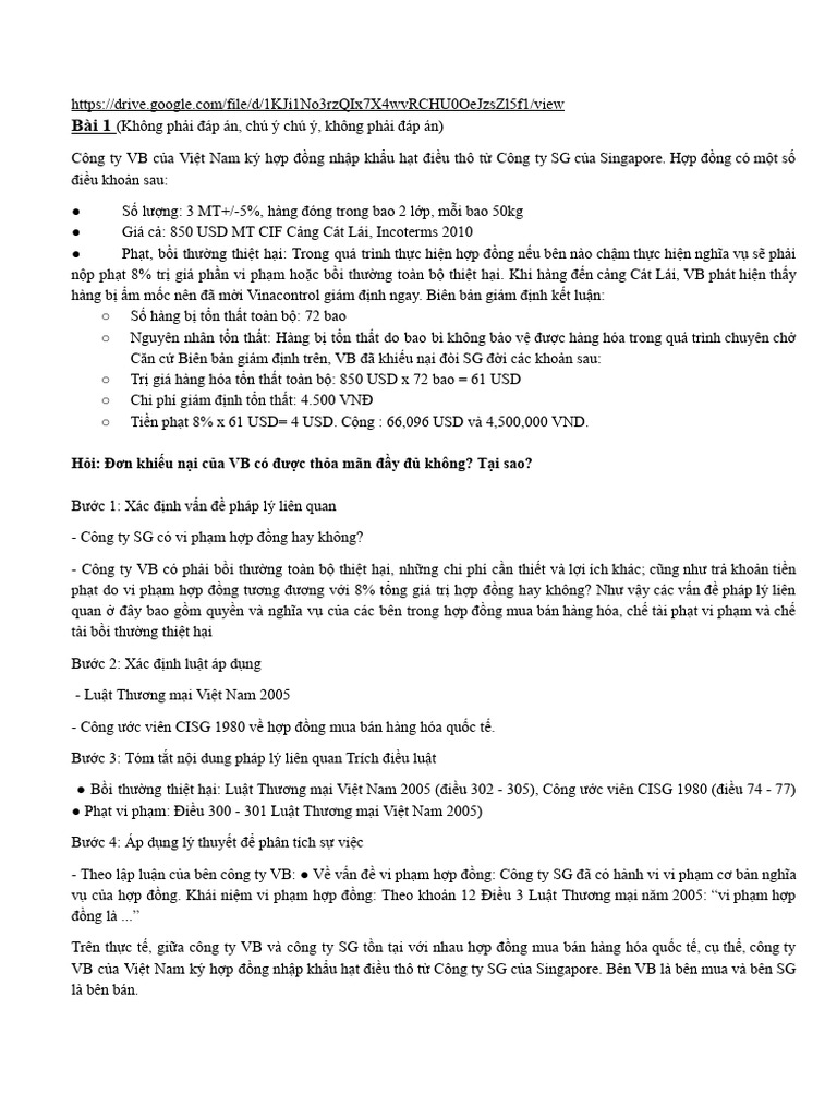 Chương 1 - Pháp Luật KDQT | PDF