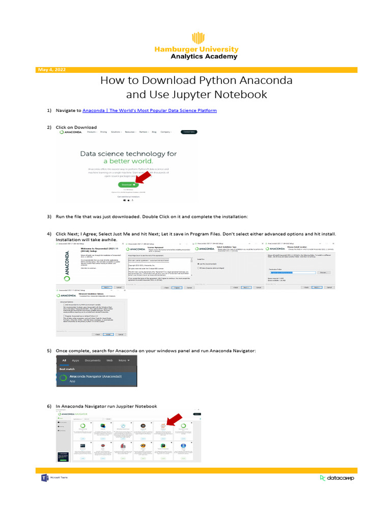 How To Download and Install Anaconda | PDF