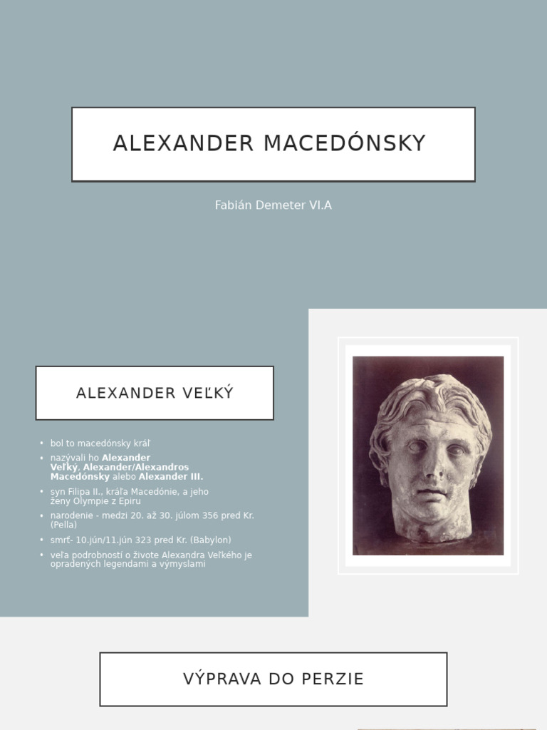 Alexander Macedónsky 1 | PDF