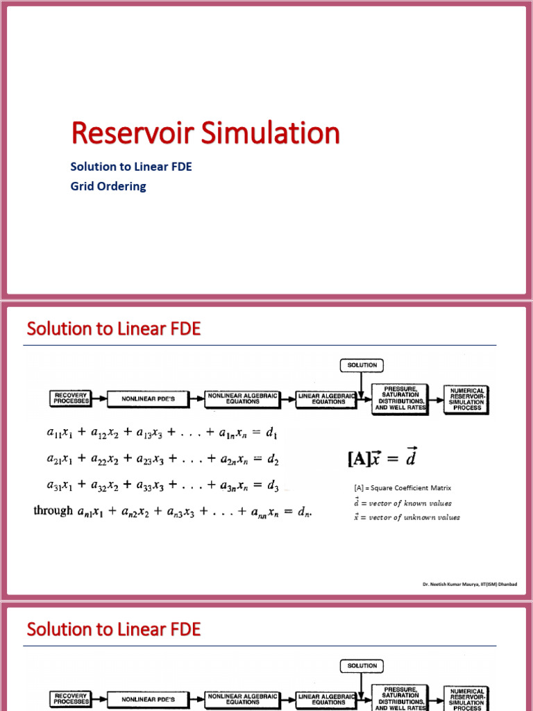 Solving Finite Difference Equations | PDF | Matrix (Mathematics) | Algebra
