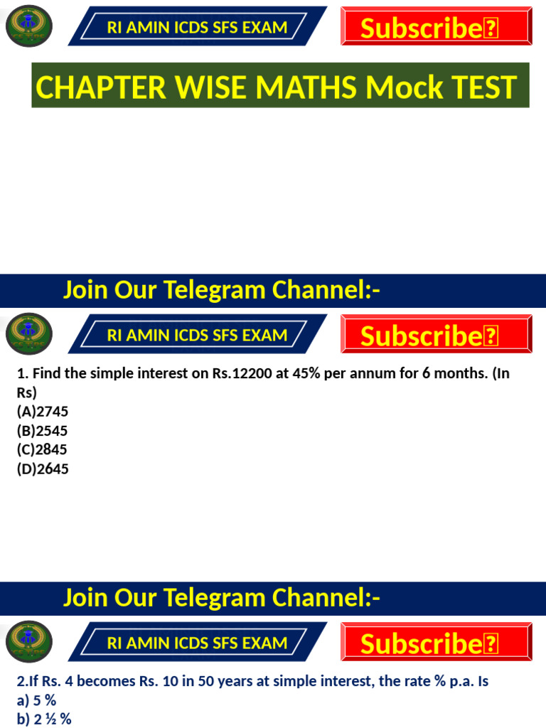 Simple Interest for Ri Main (1) | PDF | Interest | Economies