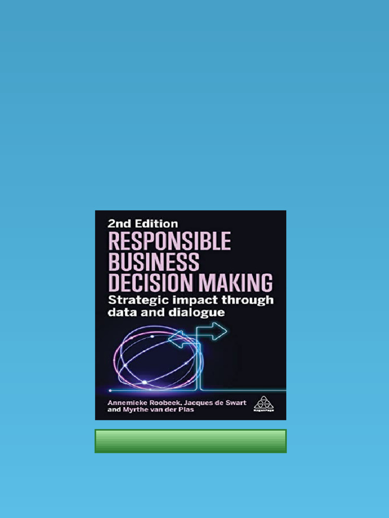 (Ebook) Responsible Business Decision Making Strategic Impact Through ...