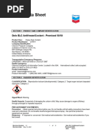CAT ELC 50/50 Coolant Safety Data Sheet | PDF | Toxicity | Combustion