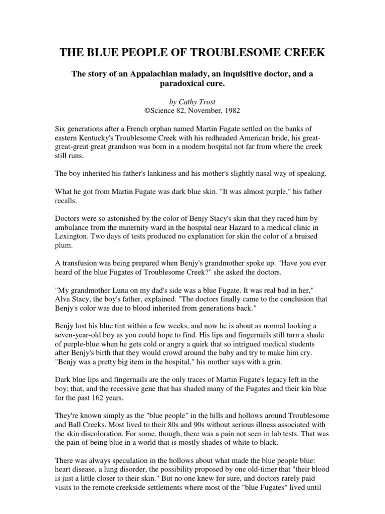 Appalachian Blue People