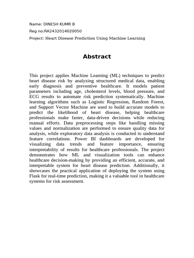 Mini Project Abstract | PDF