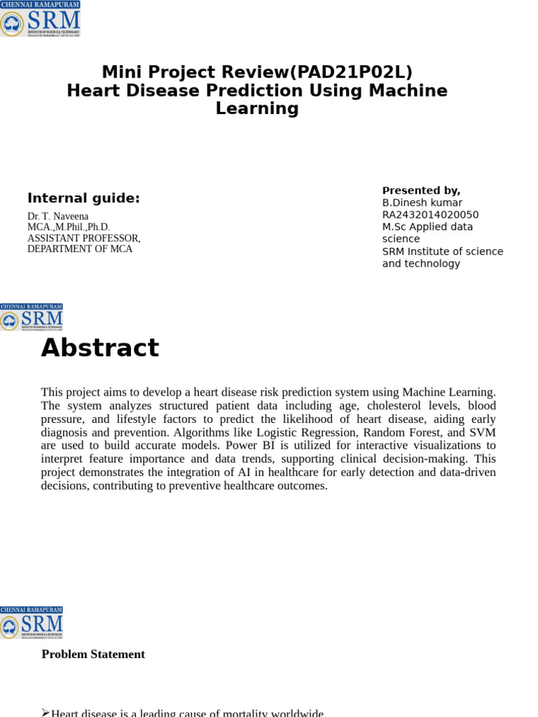 Mini Project (0) Review - PPT | PDF | Machine Learning | Prediction