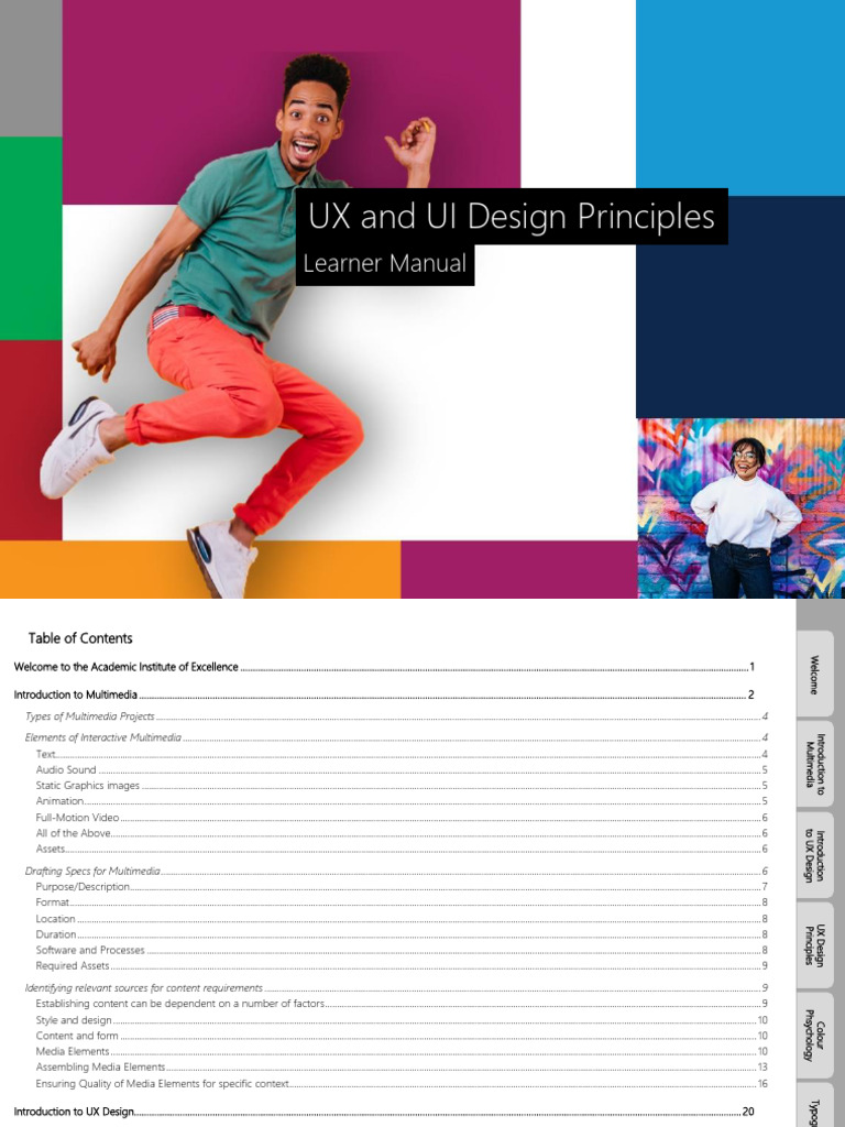 UX and UI Design Principles Learner Manual | PDF | Typography | Multimedia