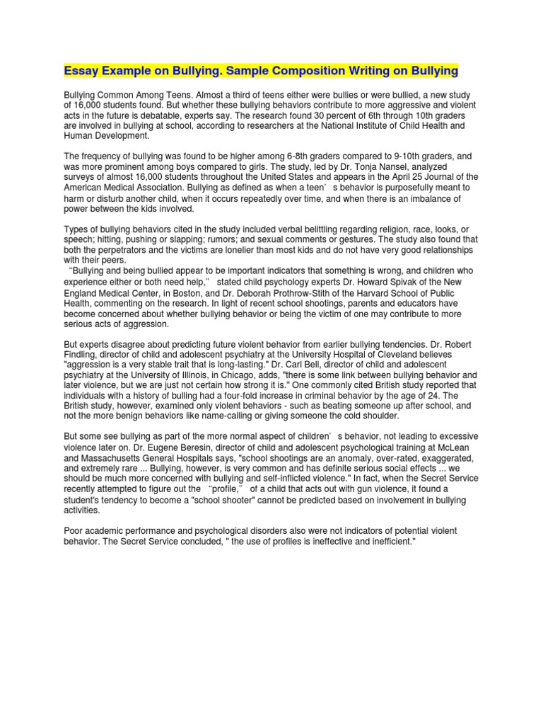 Understanding and Preventing Bullying | PDF | Bullying | School Shooting