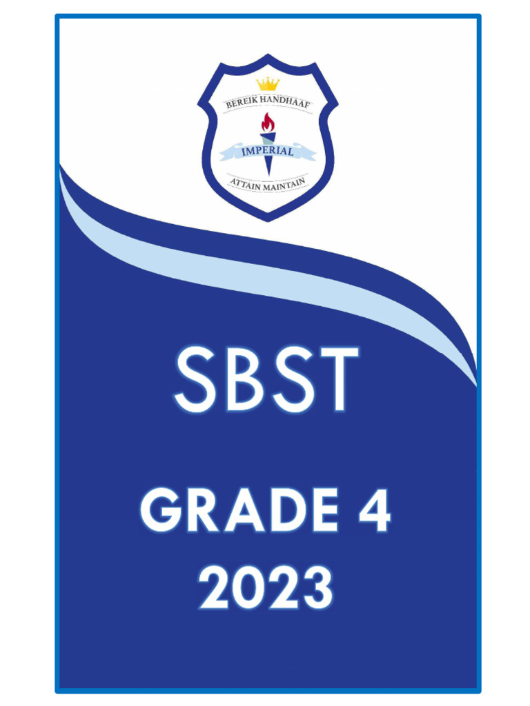 SBST Cover 2023 Gr4 | PDF