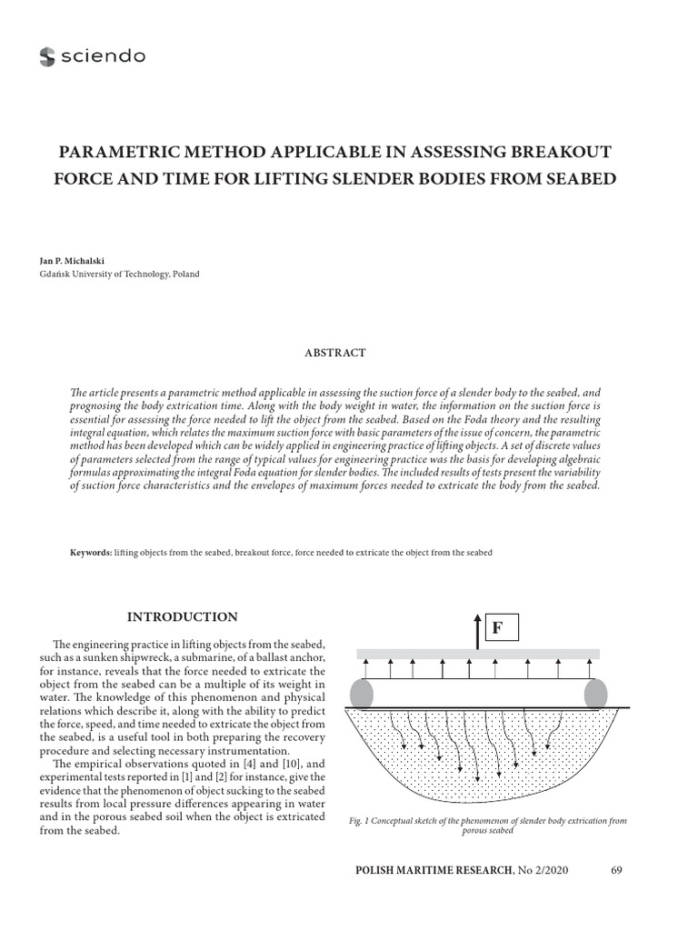 Parametric Method for Lifting Slender Bodies | PDF | Porosity | Force