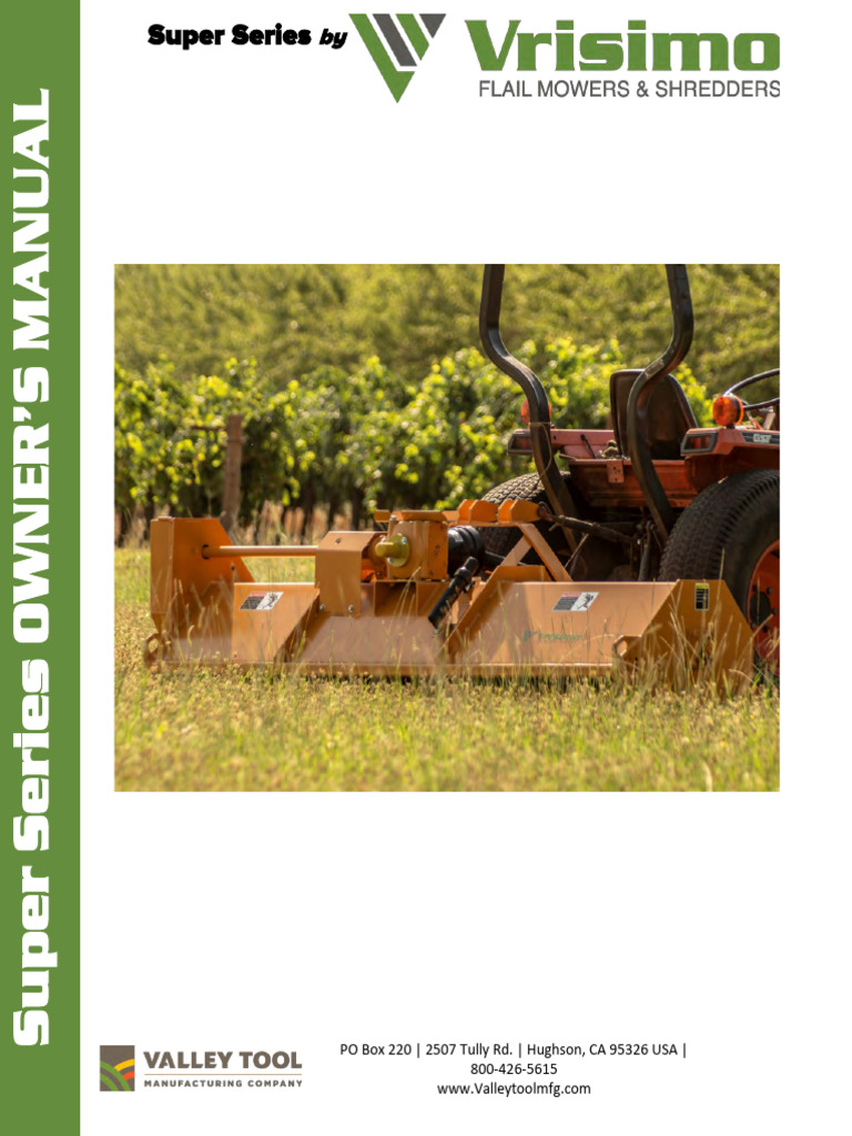 Manual Vrisimo SuperSeries | PDF | Tractor | Bearing (Mechanical)