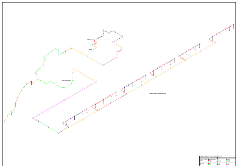 Elevation vs. Pipe Length Diagram R0 | PDF | Hydraulics
